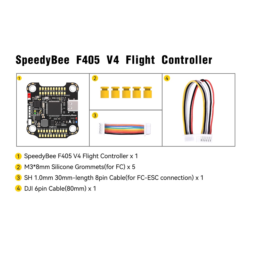 Speedybee F405 V3/V4 FC ESC Stack 3-6S Lipo BLS 50A/55A ESC สําหรับโดรน ...