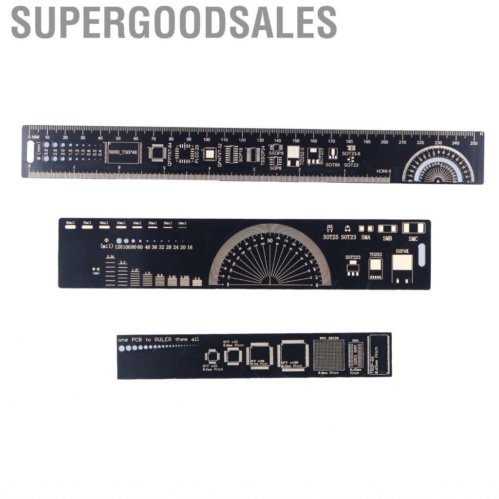 Supergoodsales PCB Engineering Ruler Multi Functional 3 Sizes Standard ...