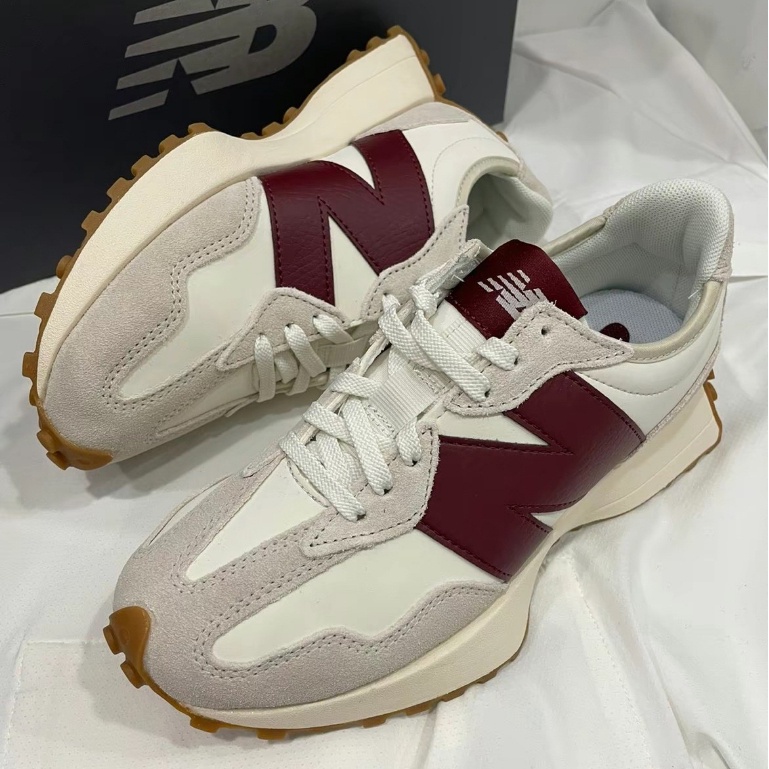 New Balance NB 327 วิ่งกีฬา Unisex สำหรับผู้ชายผู้หญิงพร้อมกล่อง ...