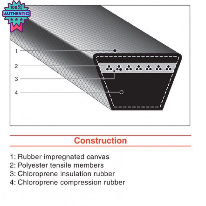 สายพาน A43 BANDO V-BELT สายพานเครื่องจักร ปั๊มลม ปั๊มน้ำ เครื่องซักผ้า ...