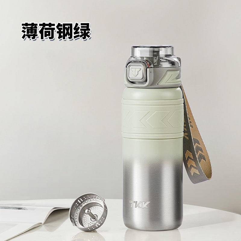 Tkk SUS-316 กระติกน้ําร้อน ขวดน้ํา ความจุขนาดใหญ่ ฉนวนกันความร้อน แบบพกพา พร้อมสายชา และฟลิตเตอร ...
