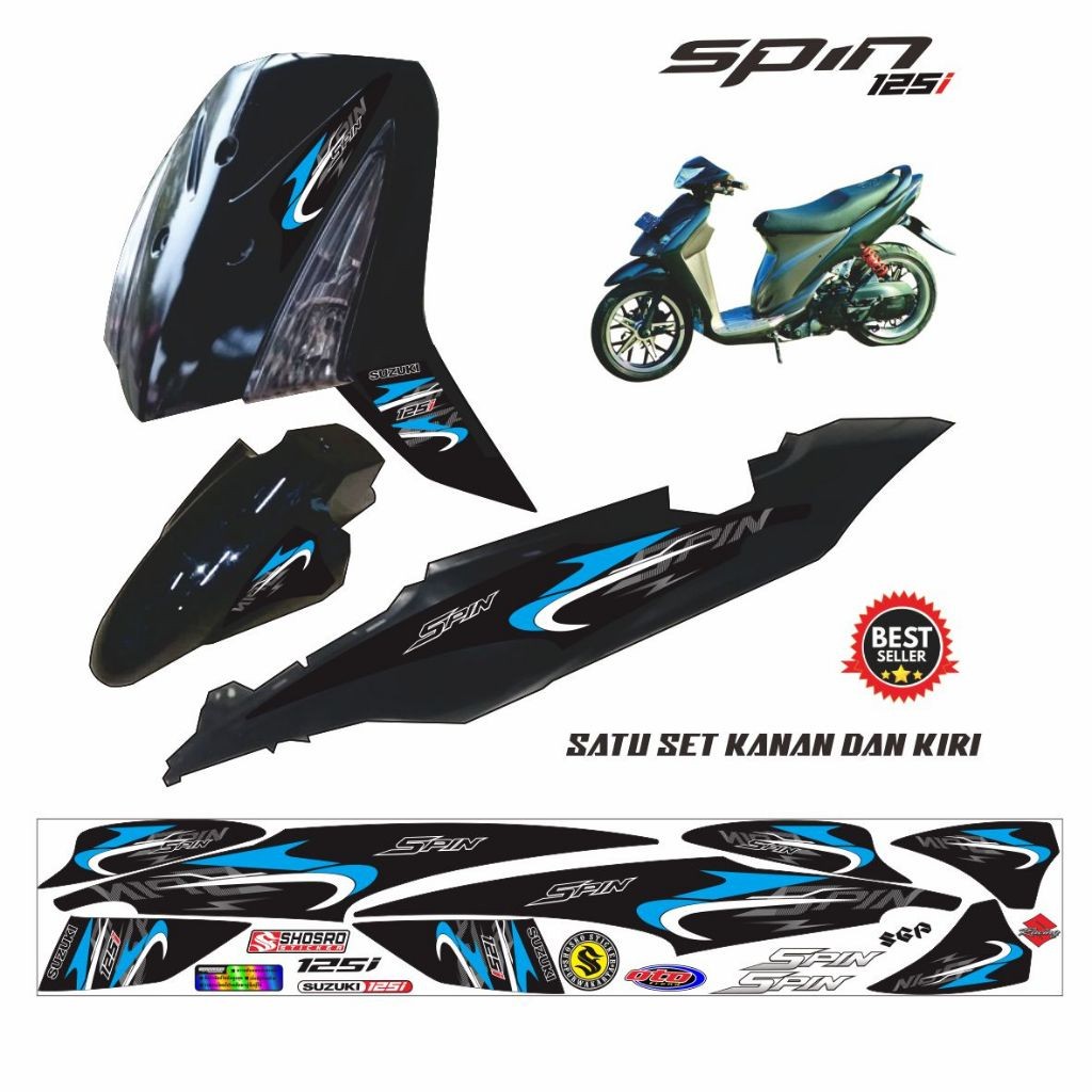 STRIPING SPIN 125 SR / สติ๊กเกอร์ SPIN 125 สติ๊กเกอร์ / สติ๊กเกอร์ ...