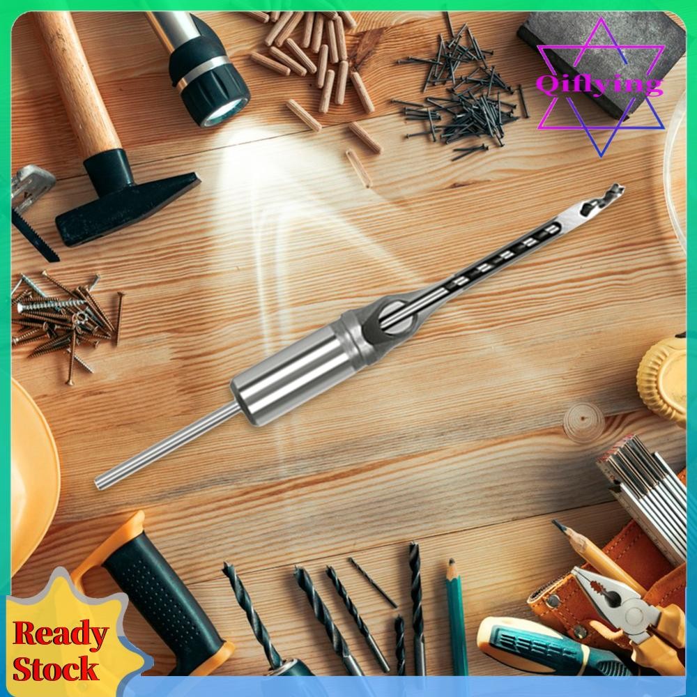 6-12.7 มม.สแควร์เจาะรูสแควร์ Auger Mortising Chisel เจาะชุด DIY ...