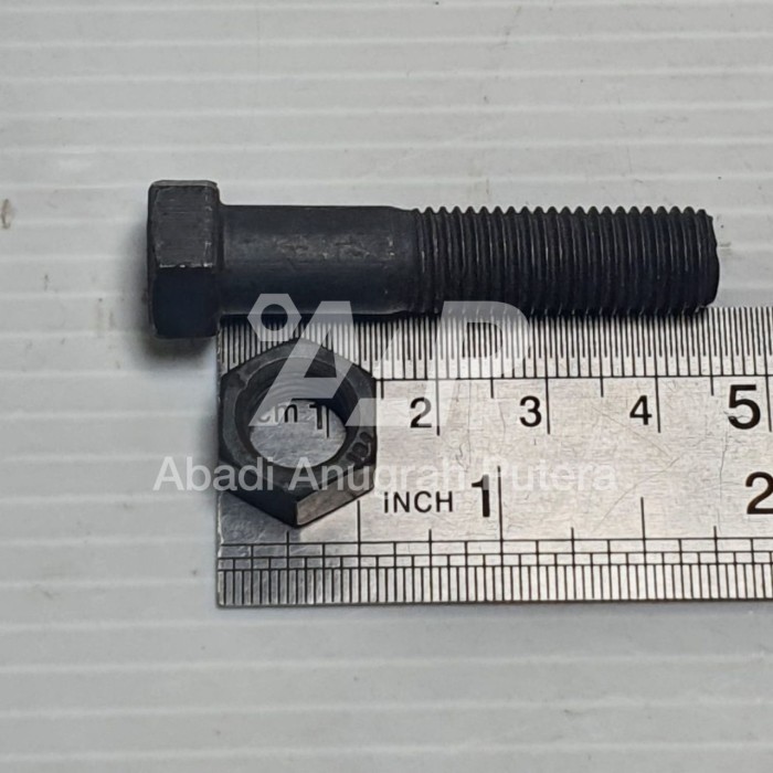 M10x45 Bolt Nut เกรดเหล็ก 8.8 HTB P.1.25 เกลียวละเอียด M10 x 45 mm ...
