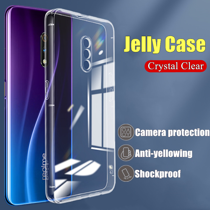 สําหรับrealme X RMX1901 RMX1903 กล้องป้องกันซิลิโคนนุ่มฝาครอบซิลิโคนสี ...