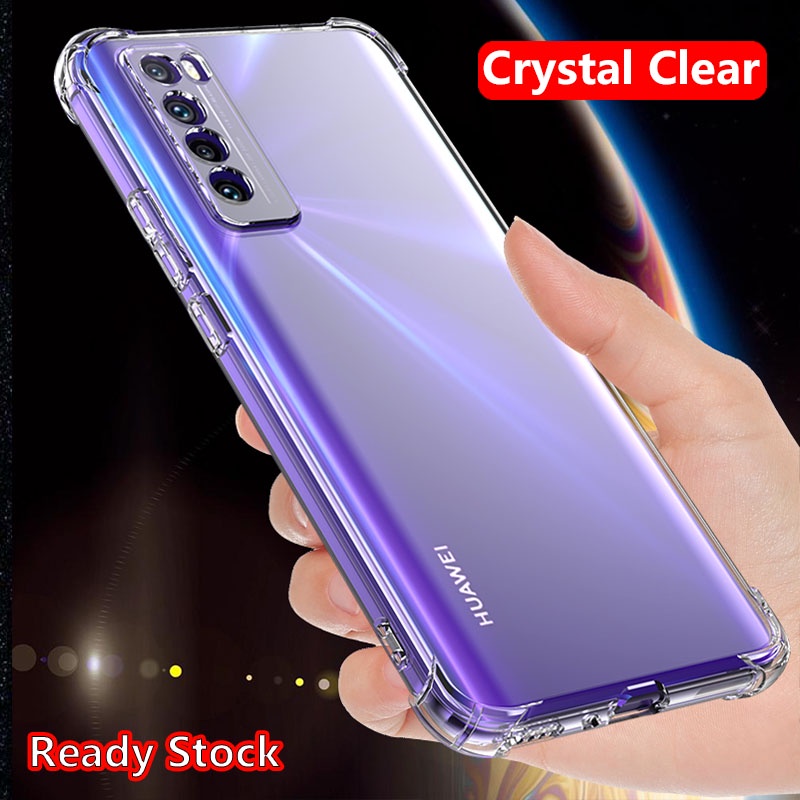 Huawei Nova 7 5G JEF-AN00 JEF-NX9 JEF-AN20 คริสตัล เจลลี่ใส เคสป้องกัน ...