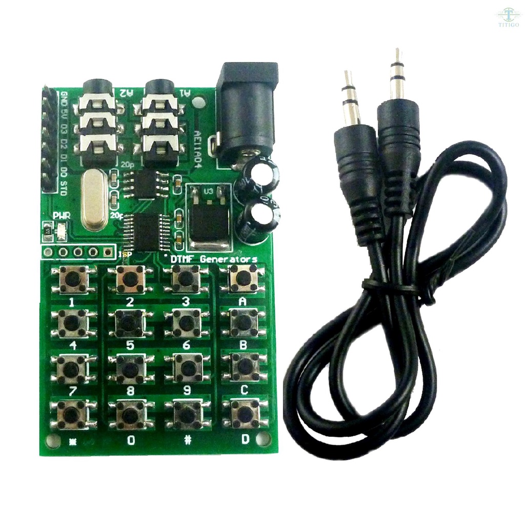 DTMF Module 5-24VDC Audio Generator Module Voice Dual Encoder ...