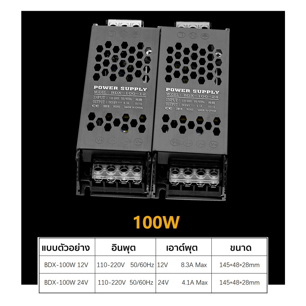 แหล่งจ่ายไฟ LED างเฉีย DC 12V 24V หม้อแปลง 45W 60W 100W 200W 300W 400W อะแดปเตอร์ ไดรเวอร์นำ ...