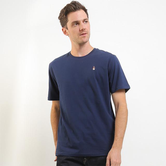 เสื้อยืดผู้ชาย Hush Puppies Adhesh 4 สีกรมท่า | Shopee Thailand