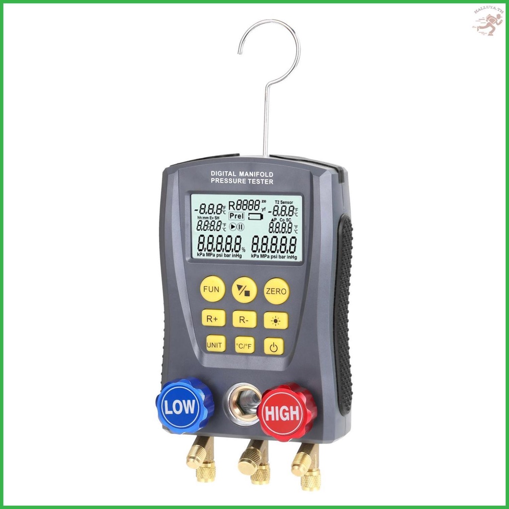 Digital Manifold Gauge Meter HVAC Vacuum Pressure Pressure Gauge for ...