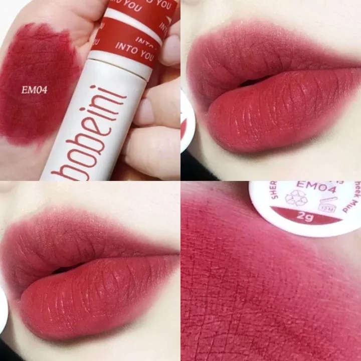 Bobeini lips ลิปสติก เนื้อแมตต์ ติดทนนาน ลิปสติกกันน้ำ | Shopee Thailand