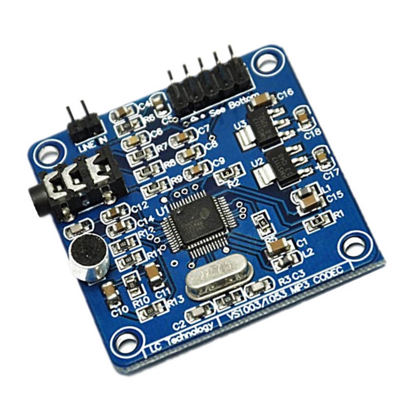 Vs1003b VS1053 โมดูลถอดรหัส MP3, หัวไมโครโฟน, อุปกรณ์เสริมบอร์ดพัฒนาไมโครคอนโทรลเลอร์ STM32 ...