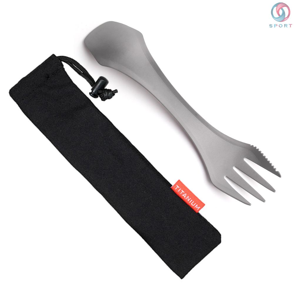 Convenient 2-in-1 Titanium Spork Spoon Fork for Outdoor Activities ...