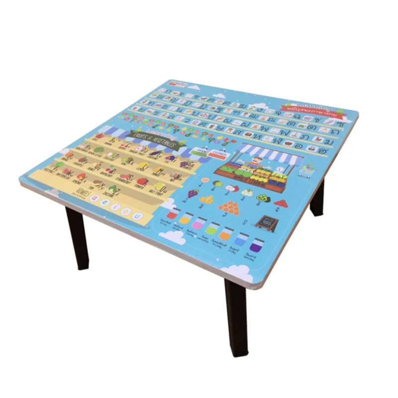 NOBURU โต๊ะญี่ปุ่น สัตว์โลก 60x60 cm. สีลวดลาย | Shopee Thailand