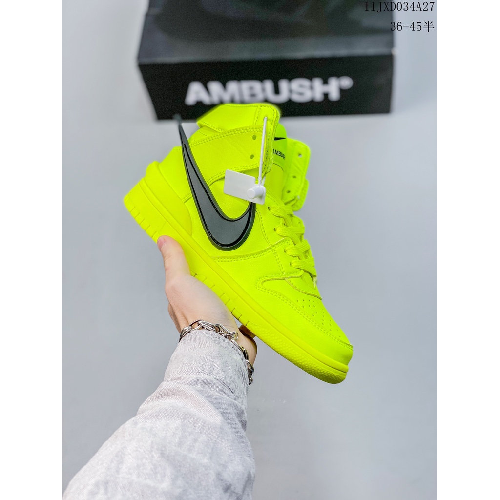 Special Ambush x Nike SB Dunk High cut Skate Shoes ผ้าใบลำลองสำหรับ ...