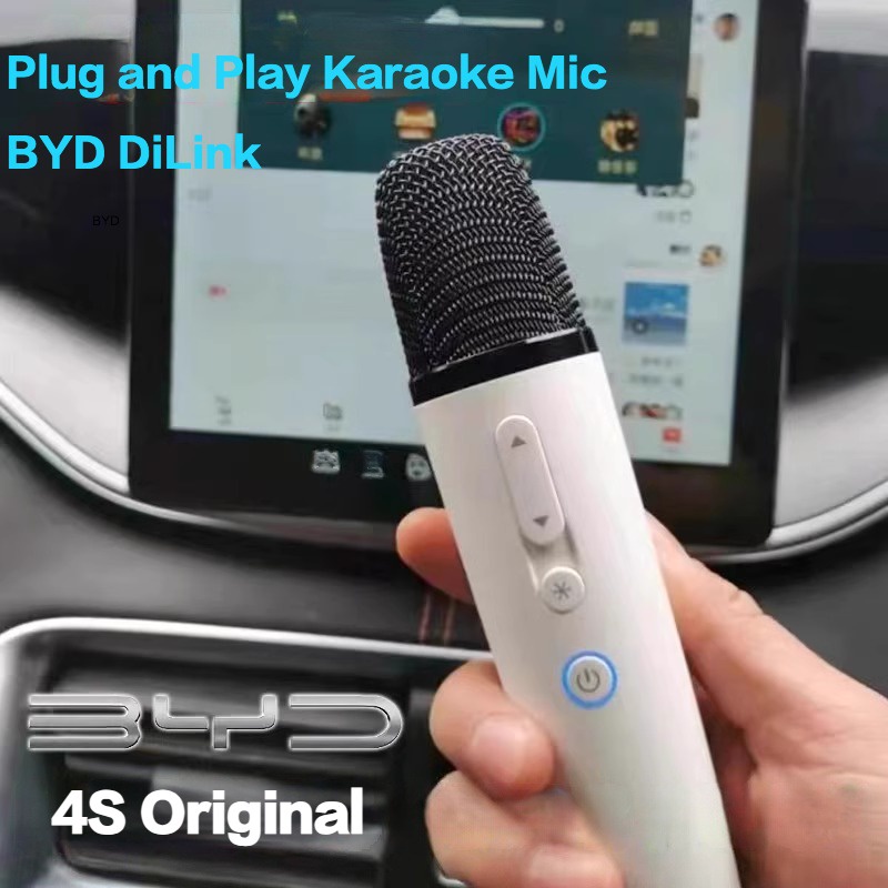 BYD DILINK ไมโครโฟนคาราโอเกะไร้สายสำหรับ Dolphin/Seal/ATTO 3/TANG/เพลง/Qin/Han 2022-2024 รุ่น ...