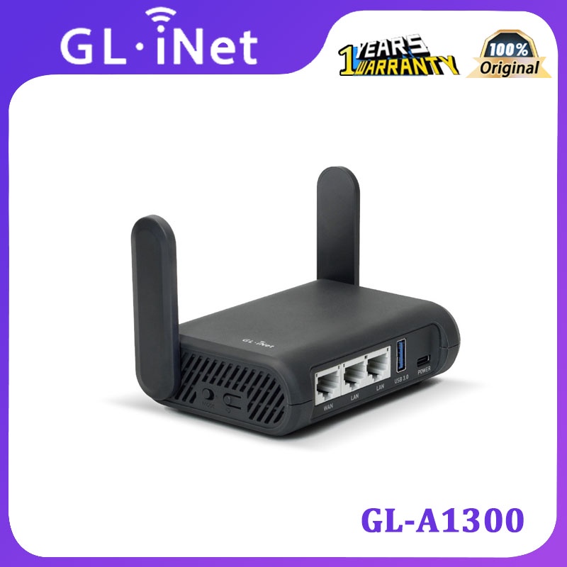 Gl.inet GL-A1300 (Slate Plus) เราเตอร์ไร้สาย VPN เข้ารหัส รักษาความ ...