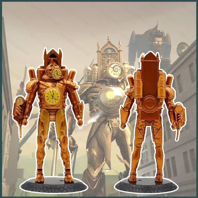 ฟิกเกอร์โมเดลตุ๊กตา Skibidi Toilet Golden Titan Clockman ข้อต่อขยับได้ ...