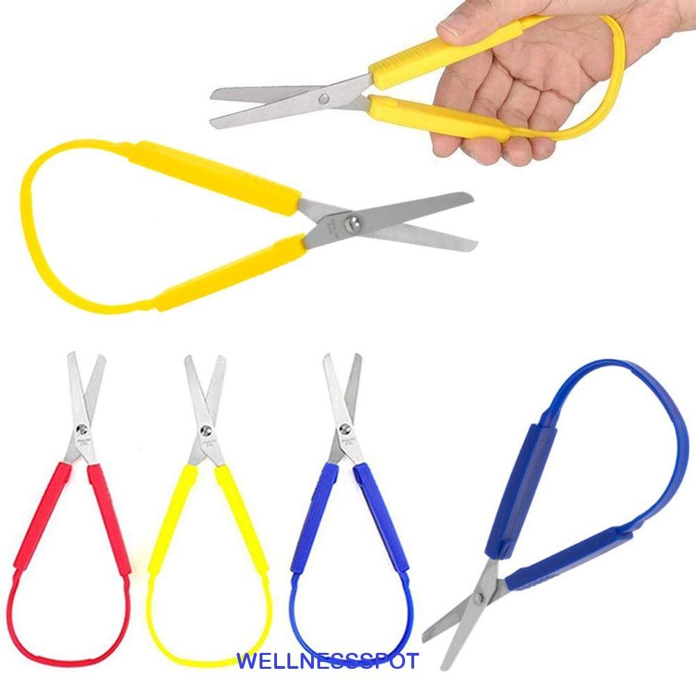 Wellnessspot Adaptive Scissors สีสัน Self-Opening Craft สําหรับเด็ก ...