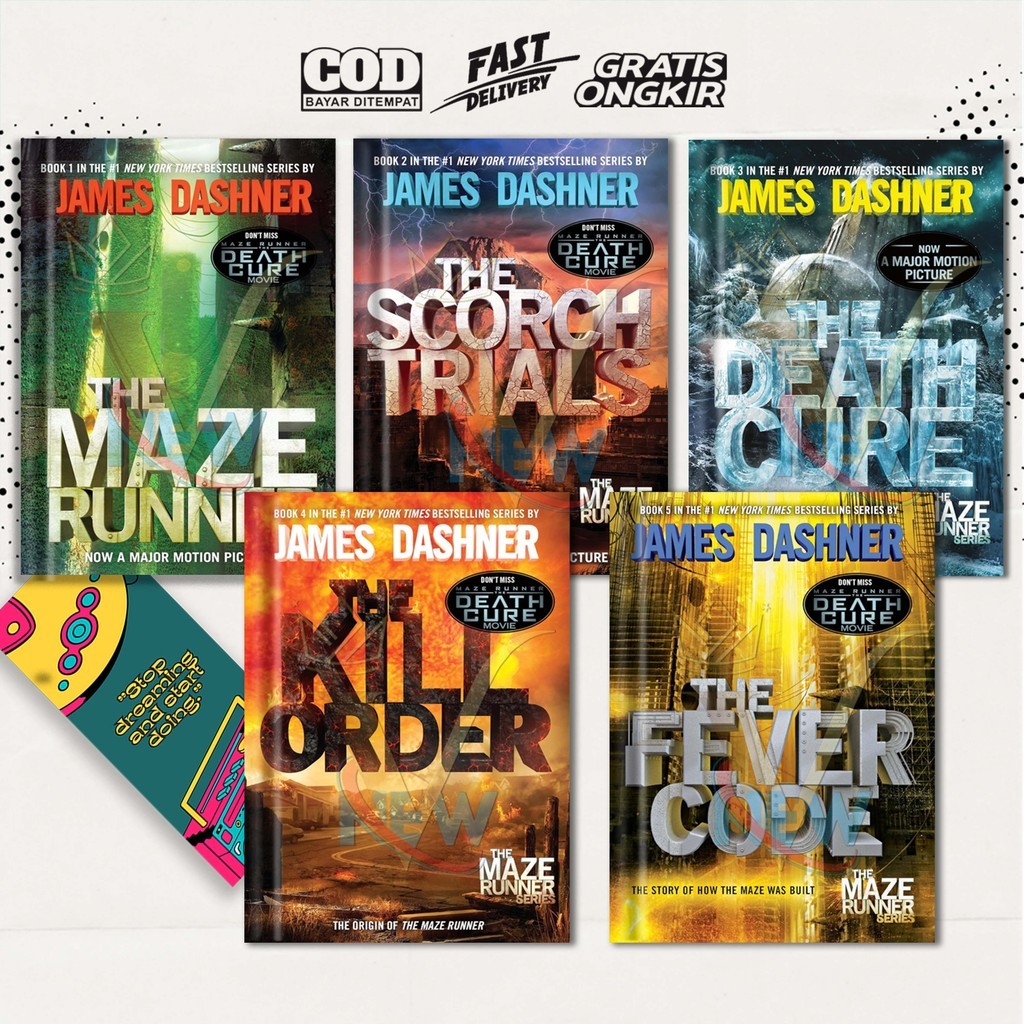 The Maze Runner (5 book series) โดย james dashner | Shopee Thailand