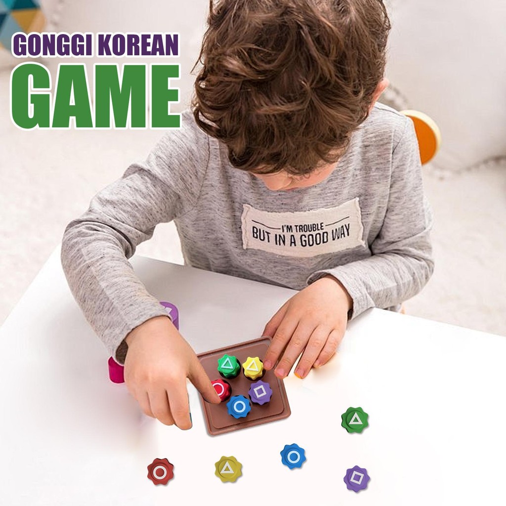 Gonggi Jack Stone Pebbles ชุดจับหินของเล่นแบบดั้งเดิมเกาหลีเกมหินแบบ ...