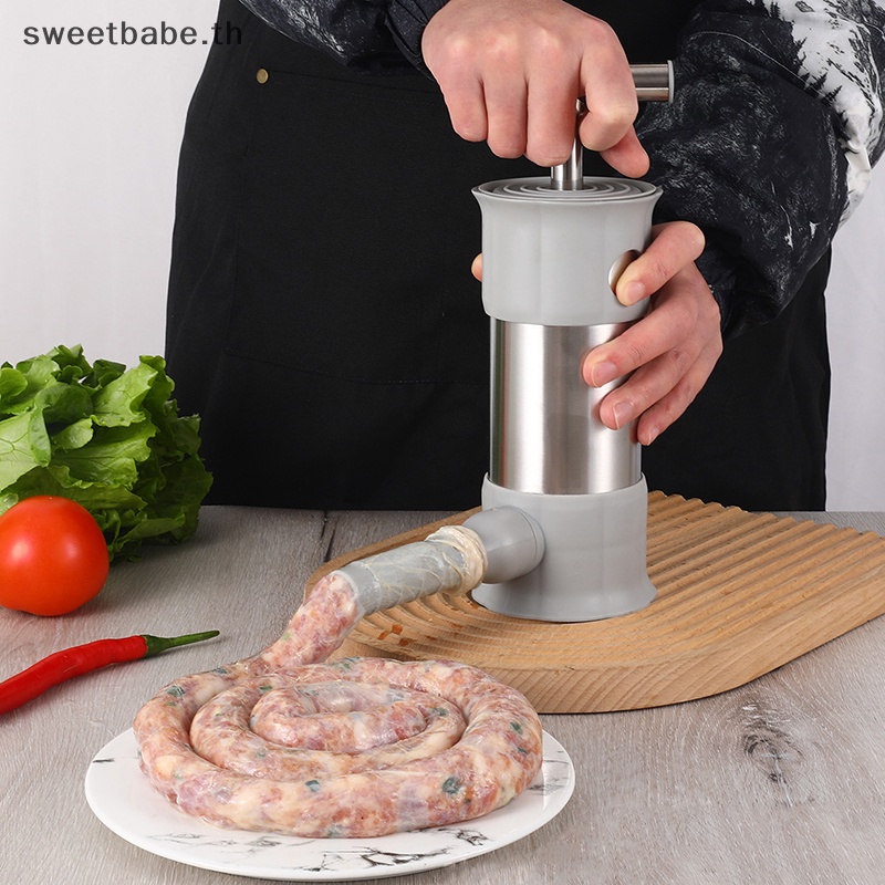 Sebabe เครื่องทําไส้กรอก เนื้อสัตว์ สเตนเลส แนวนอน โฮมเมด | Shopee Thailand