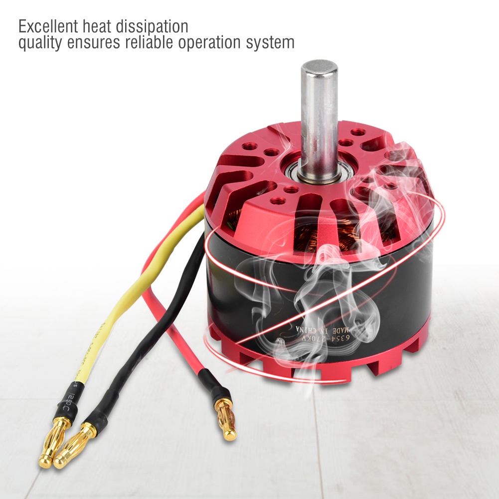 Super Motor 6354-270KV Outrunner มอเตอร์ไร้เซนเซอร์ไร้แปรงถ่านสำหรับสเ ...