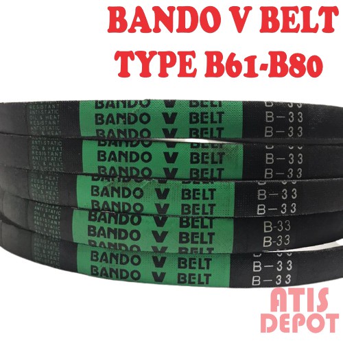 สายพานมาตรฐาน V BANDO B61 B62 B63 B64 B65 B66 B67 B68 B69 B70 B71 B72 B73 B74 B75 B76 B77 B78 ...