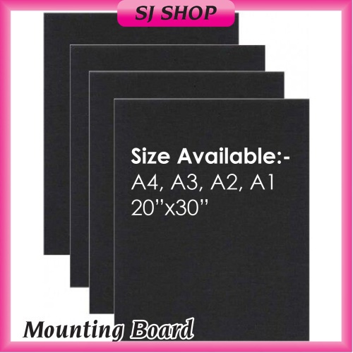 กระดานไวท์บอร์ด รุ่น Hitam Kad Board ขนาด A4 A3 A2 A1 20x30 สีดํา ...