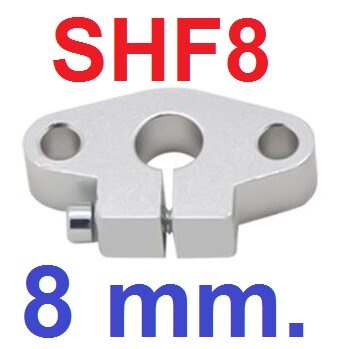 SHF8 รูใน 8mm. bearing shaft support rod round shaft support linear ...