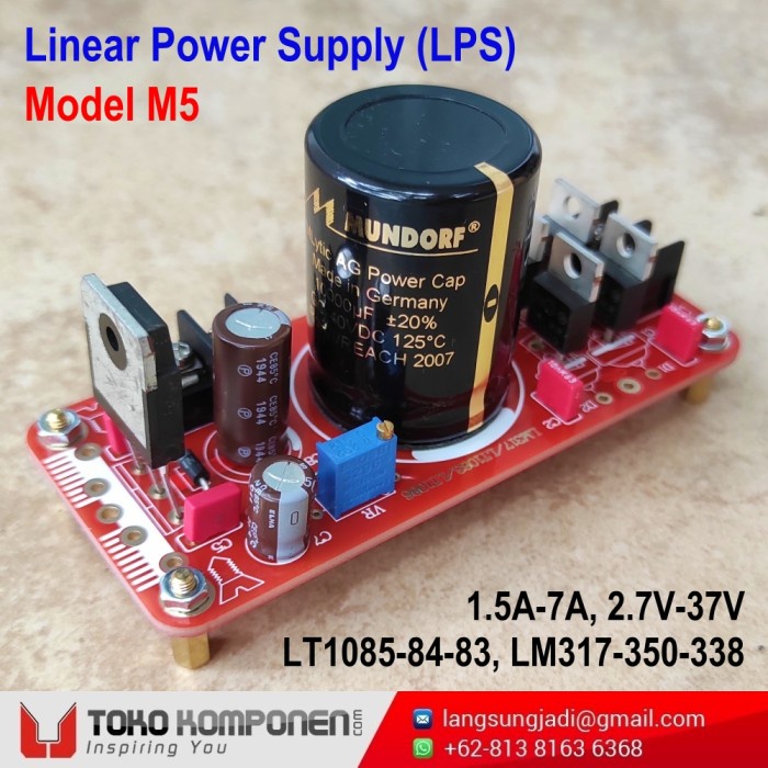 ชุดพาวเวอร์ซัพพลายเชิงเส้น LPS M5 1.5A 5A 5V 12V 15V 24V LT1083 LM317 ...