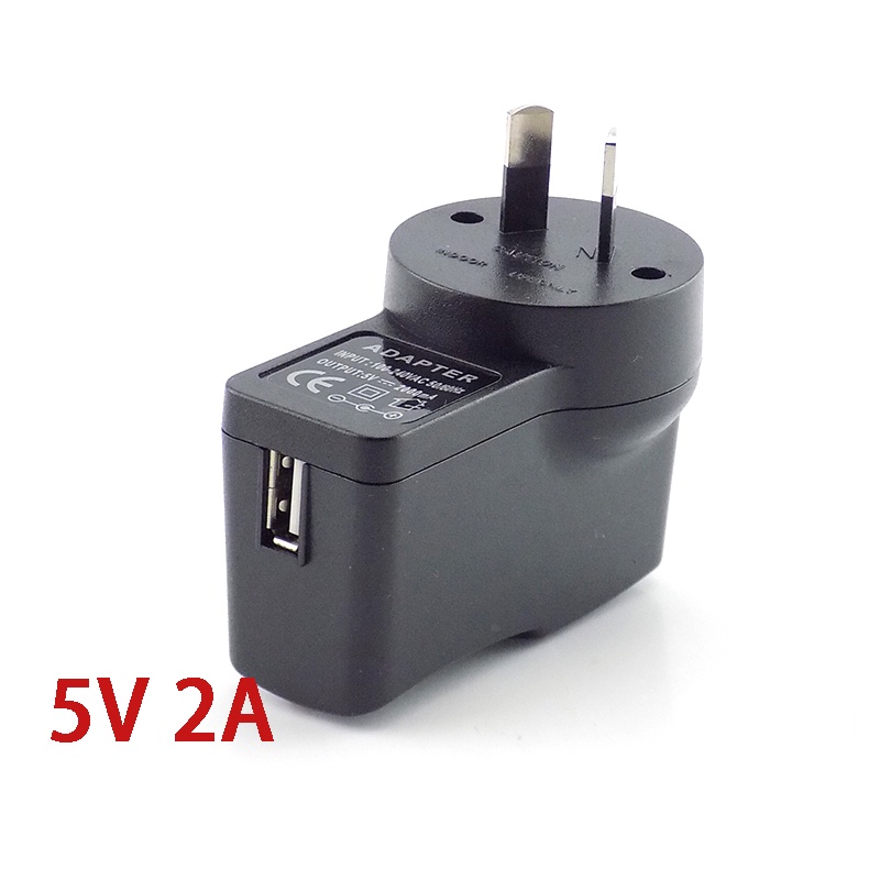 อะแดปเตอร์ชาร์จพาวเวอร์ซัพพลาย ปลั๊ก AU 5V 1A 2A 3A USB TH6L1 | Shopee Thailand