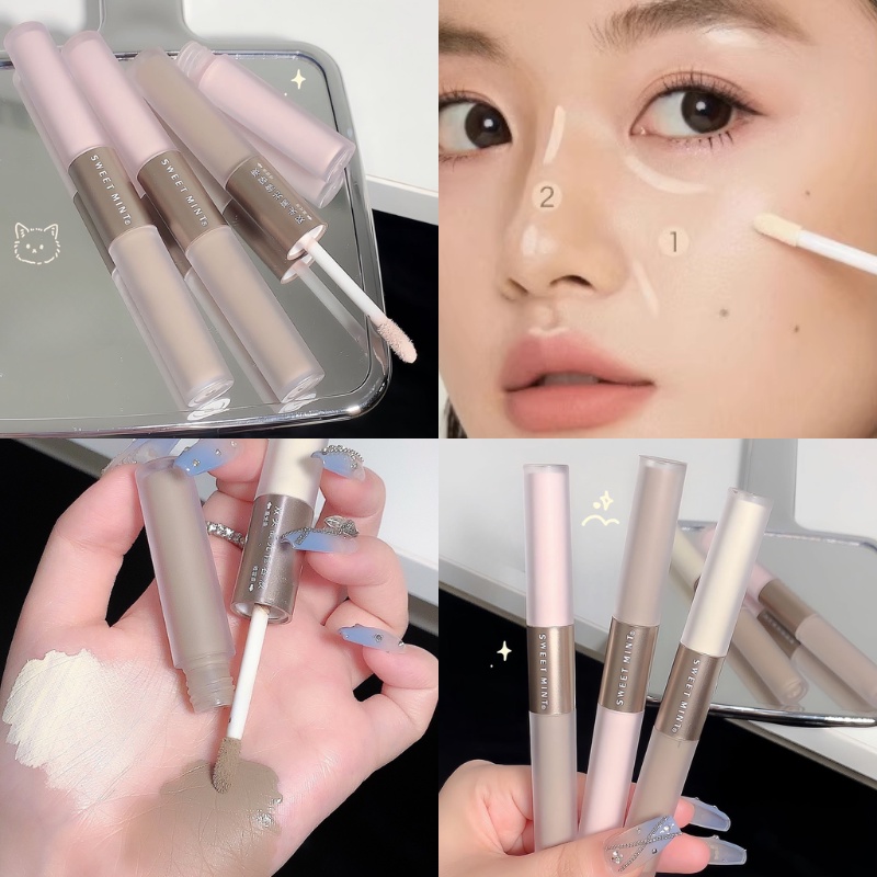 ปากกาเน้นข้อความแบบสองหัว SWEET MINT Contour Pen ปากกาเน้นข้อความชนิด ...