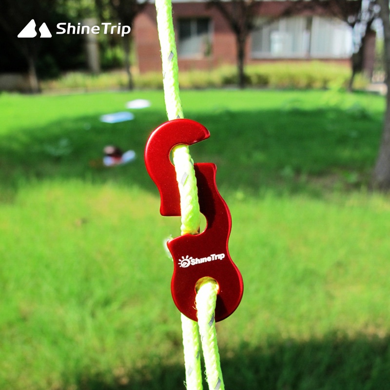 ShineTrip ตัวรั้งเชือกอลูมิเนียม ชนิด 3 รู ล็อคเชือกแน่นหนา ไม่รูดง่าย ...