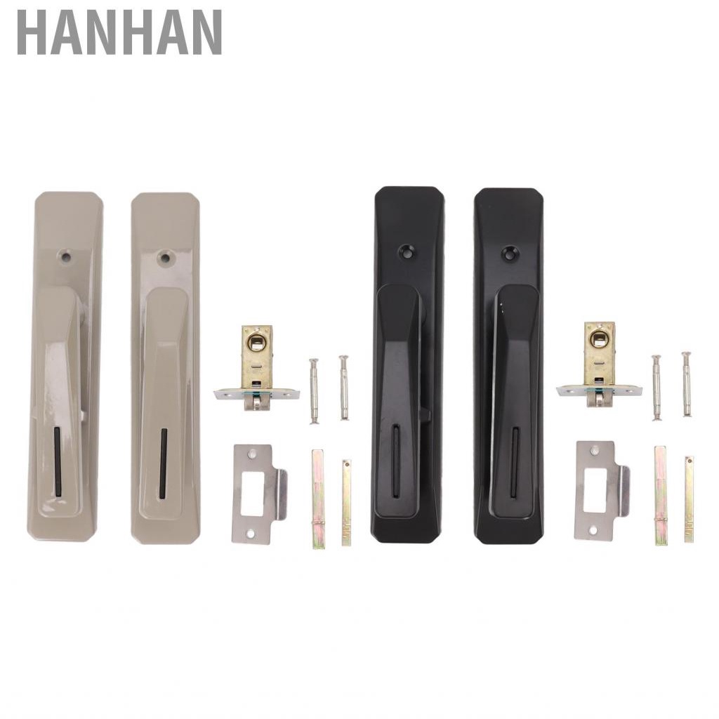 Hanhan Rectangular Door Handle Locks Privacy Levers Reversible Gate ...