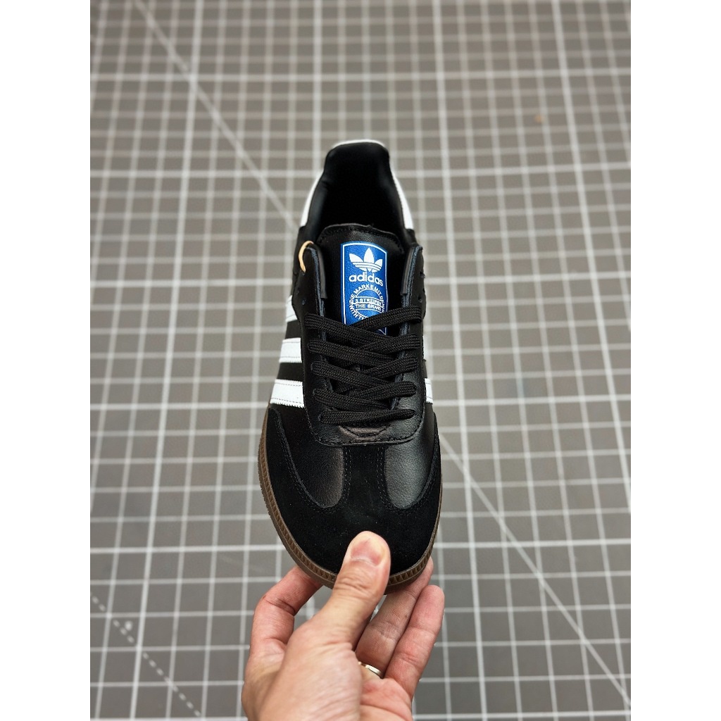 Authentic Adidas Originals Samba black white รองเท้าผ้าใบกันลื่นสำหรับ ...