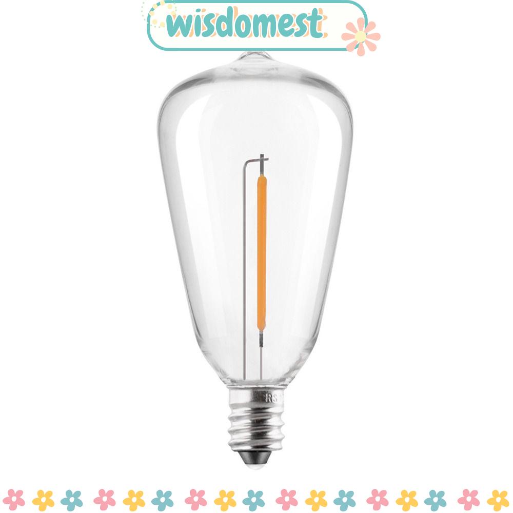 Wisdomest หลอดไฟคริสตัล E12 1W ST38 LED 2200K 2200K สีเหลืองอบอุ่น | Shopee Thailand