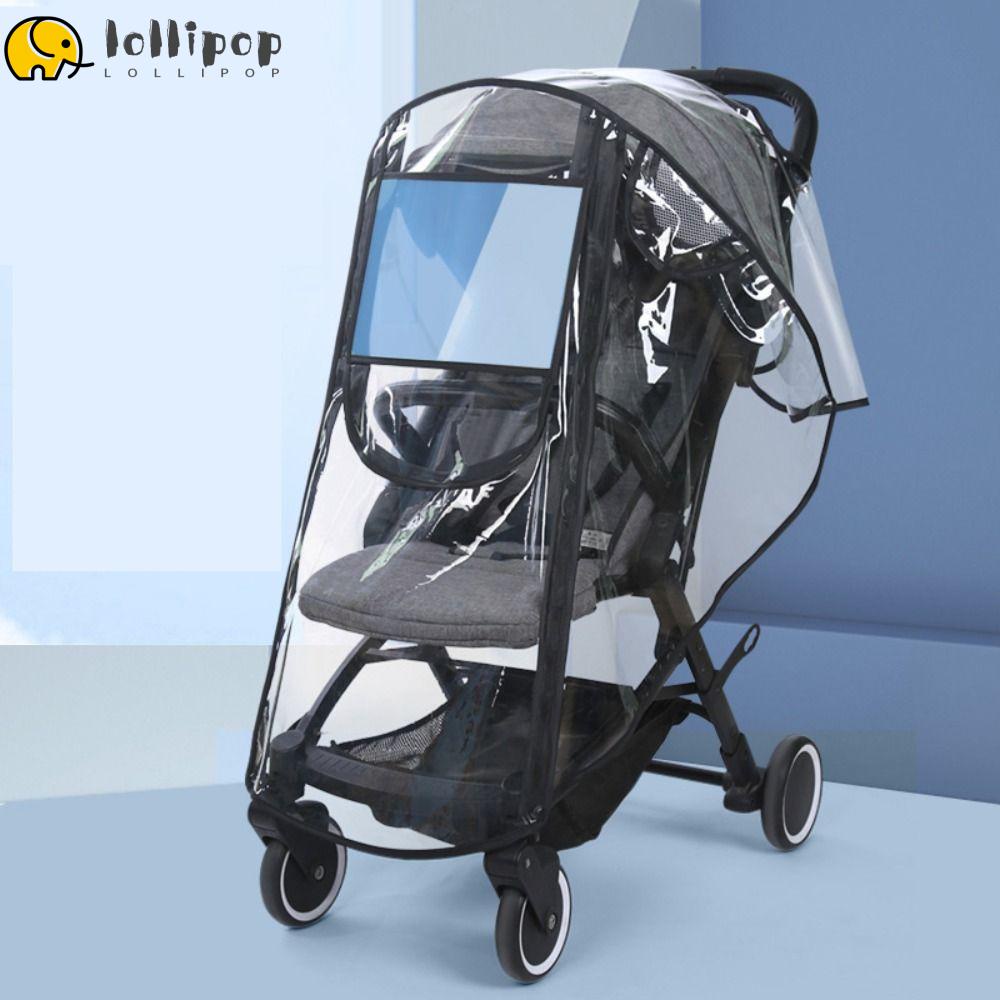 Lollipo1 ผ้าคลุมรถเข็นเด็ก EVA กันฝน กันฝุ่น กันลม สีโปร่งใส อุปกรณ์เสริม สําหรับรถเข็นเด็ก ...