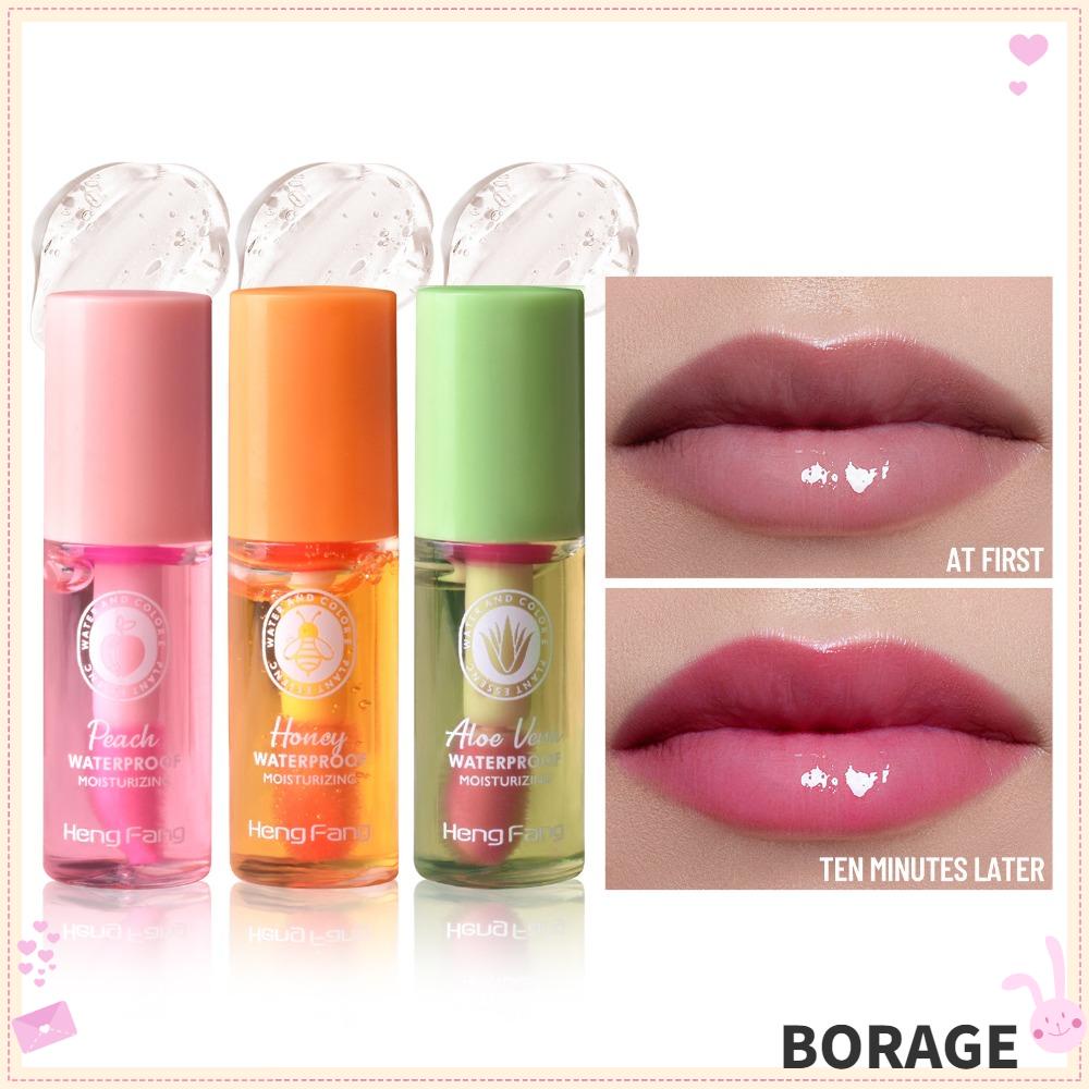 Borag ลิปสติกเปลี่ยนสี, ลิปออยล์ ให้ความชุ่มชื้น, ลิปพลัมเปอร์ ว่านหางจระเข้ธรรมชาติ ซ่อมแซม ...
