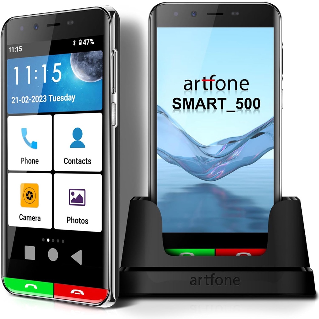 Artfone สมาร์ทโฟน 4G โวลต์ ซิมฟรี และปลดล็อก หน้าจอขนาดใหญ่ 5 นิ้ว ...
