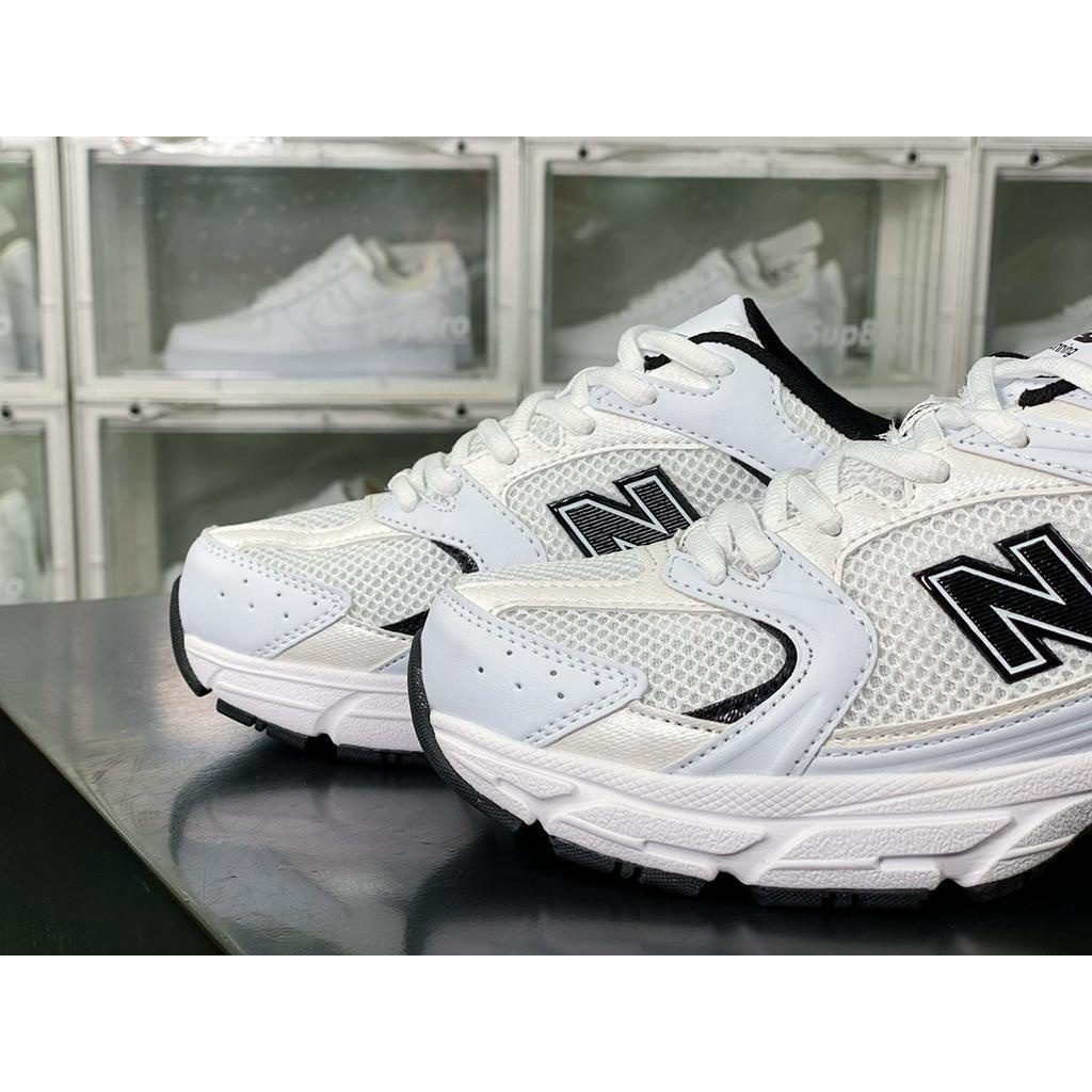 New Balance NB 530 Retro สีขาวสีดำรายละเอียดวิ่งลำลองผ้าใบสำหรับผู้ชาย ...