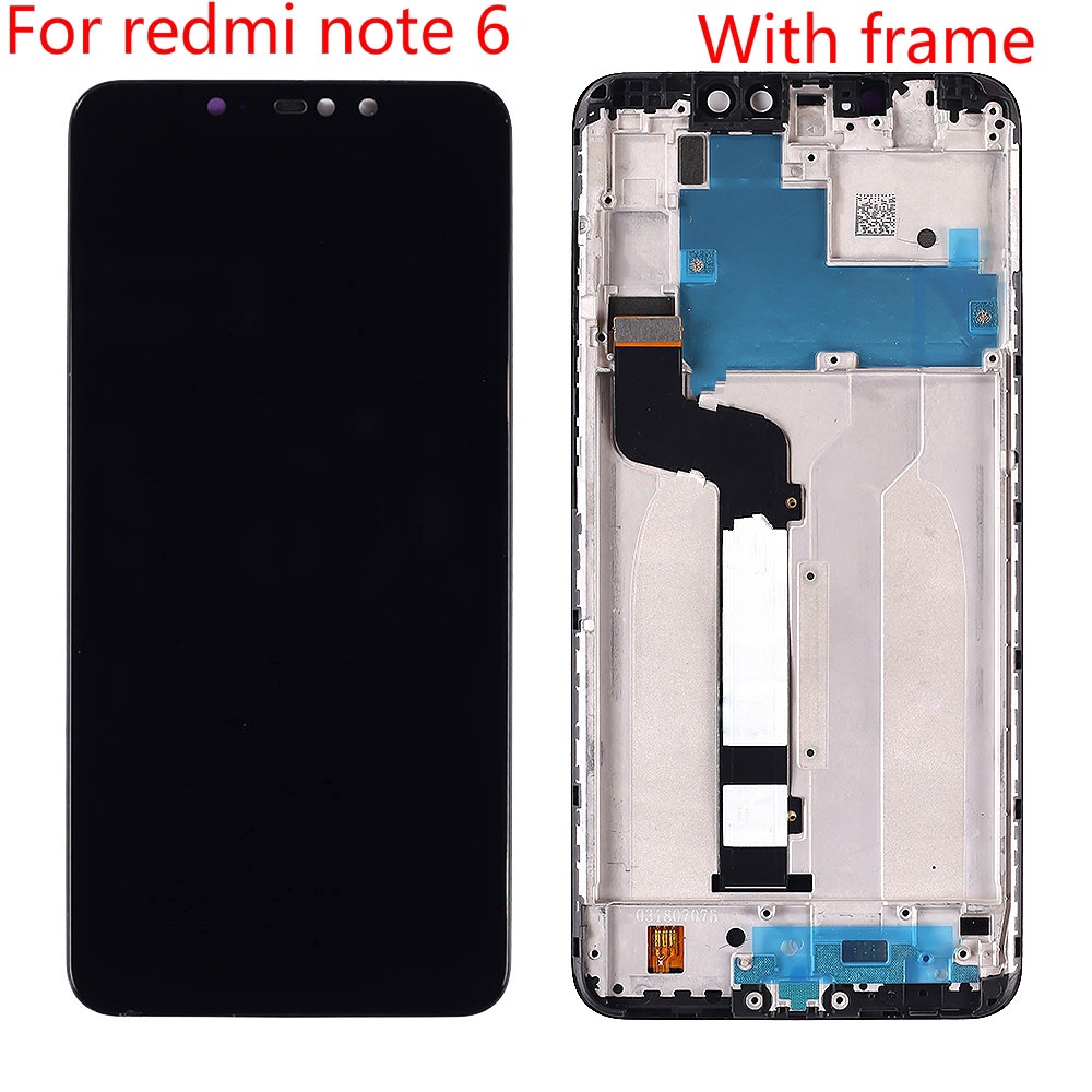 LCD พร้อมกรอบสําหรับ Xiaomi Redmi Note 6 Note6 Pro จอแสดงผล LCD เปลี่ยนหน้าจอสัมผัส | Shopee ...