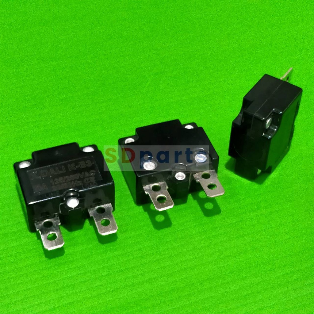 สวิทช์ ตัดไฟ เบรคเกอร์ โอเวอร์โหลด Auto Reset Overload Breaker 20A 125 ...