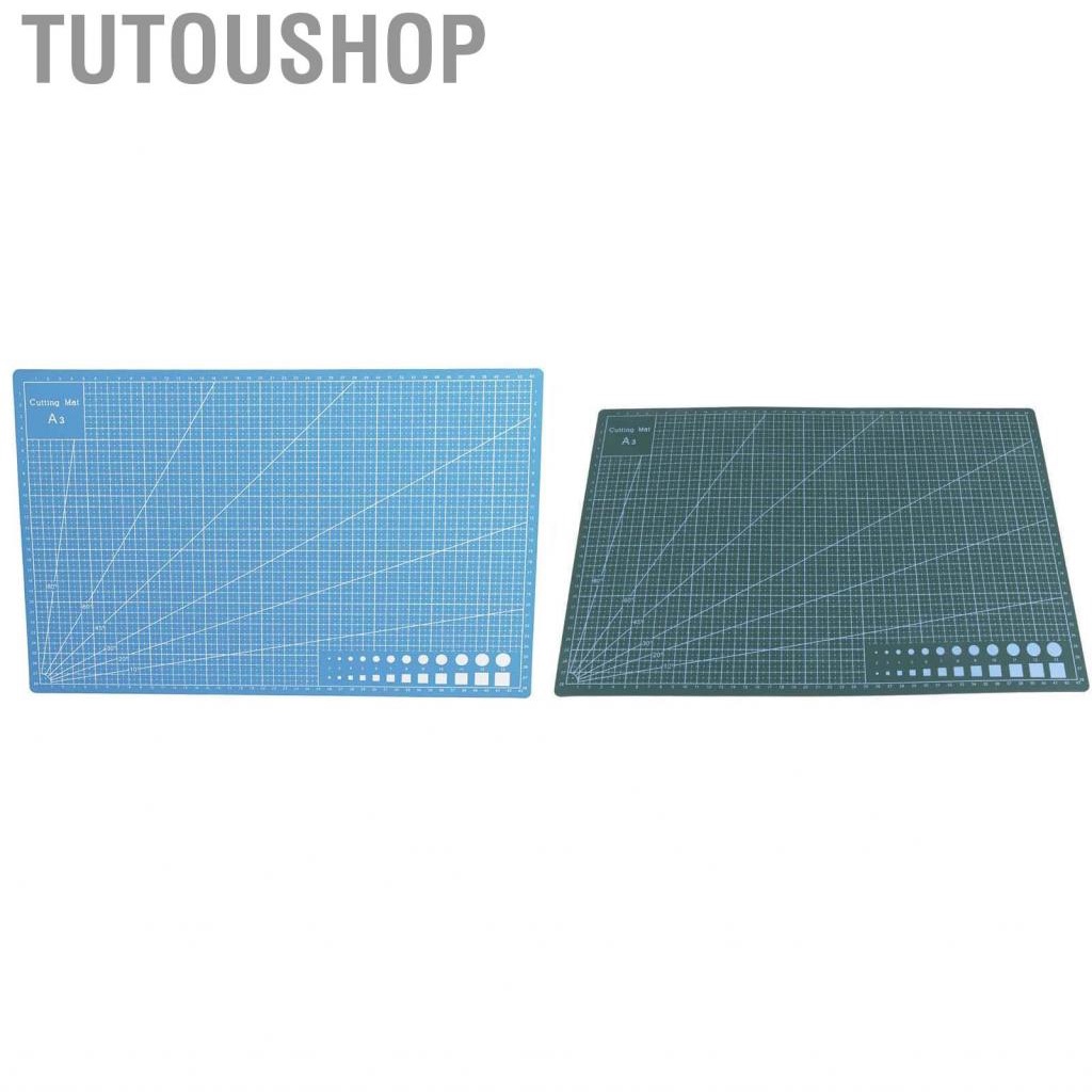 Tutoushop Cutting Mat A3 Grid Lines PVC Self-healing Non-Slip for ...