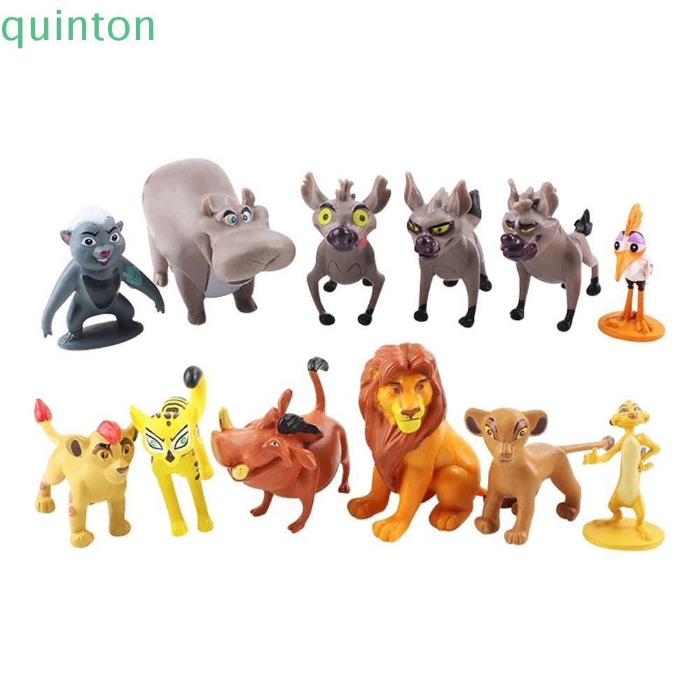 Quinton Lion King Action Figure 12 ชิ้น/เซ็ต PVC เครื่องประดับ Kion ...