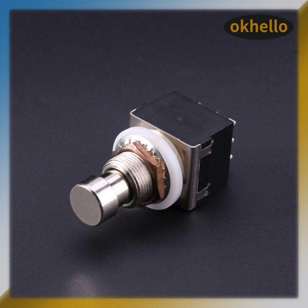 [Okhello.th] 1 ชิ้นขนาดเล็ก 9pin 3PDT สวิตช์เท้าปุ่มกด FR DIY กีตาร์เอฟ ...