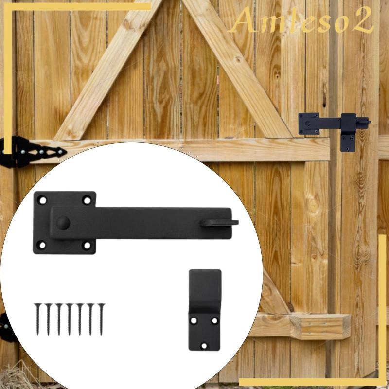 [Amleso2] Flip Fence Farm Gate Latch Set อุปกรณ์เสริมยาว 6 นิ้ว ทนทาน ...