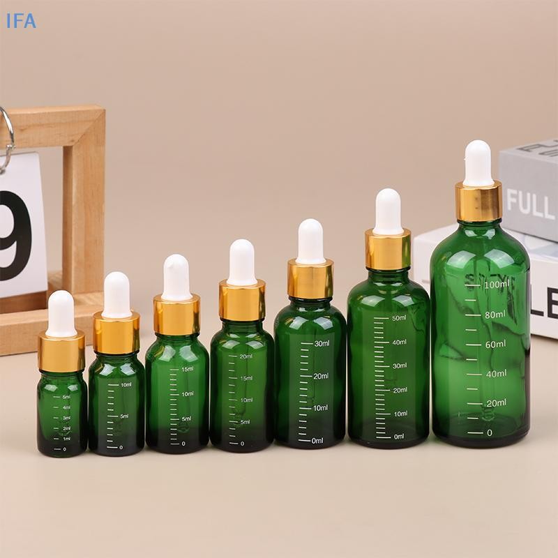 IFA ขวดหยดขนาด 5 มล.-100 มล. พร้อมสเกล Reagent Eye Drop แก้วสีเขียว ...