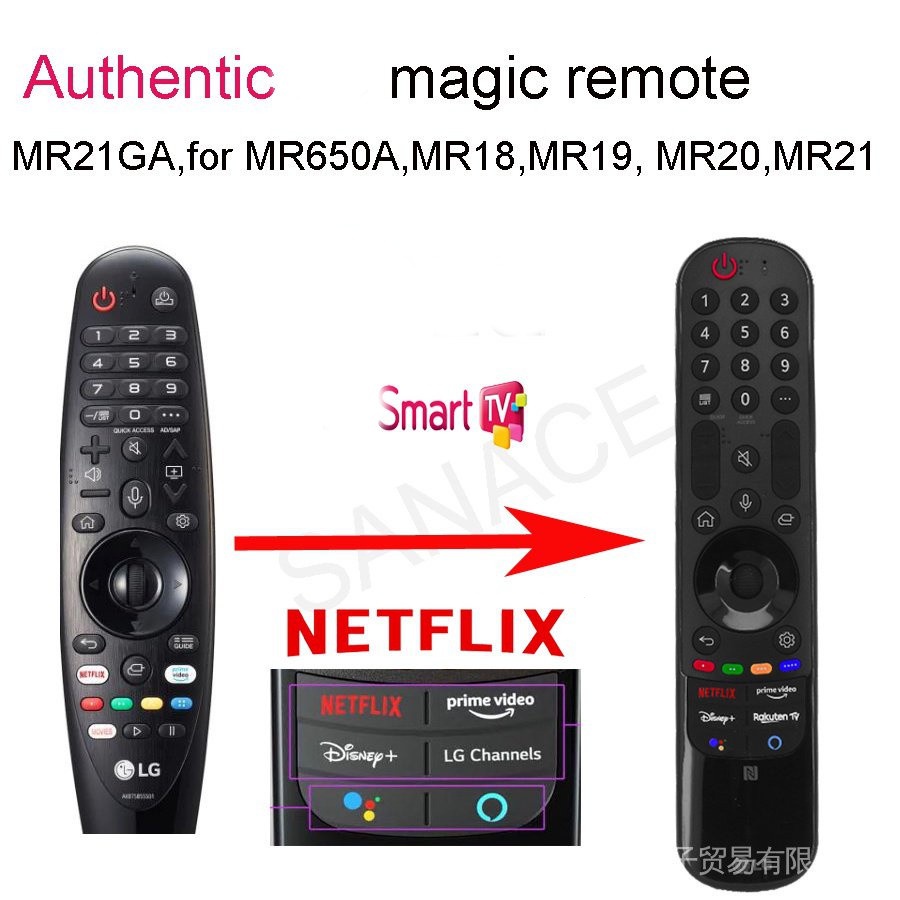 ★★ของแท้ 100%★★รีโมตเวทย์มนตร์ LG -MR21 เข้ากันได้กับ MR19 MR20 ไม่ต้อง ...