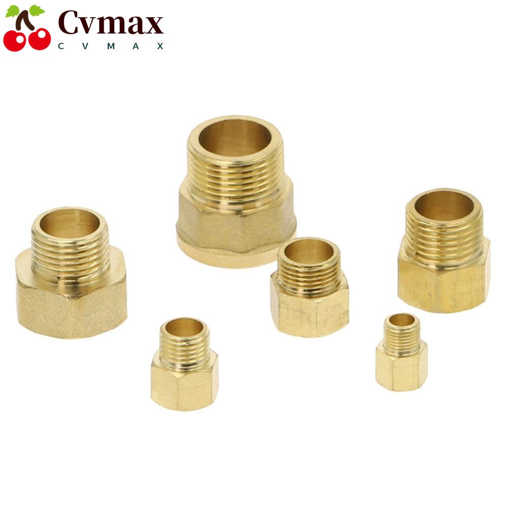 Cvmax อะแดปเตอร์ข้อต่อท่อทองเหลือง 1/8 นิ้ว 1/4 นิ้ว 3/8 นิ้ว 1/2 นิ้ว ทนทาน F/M ตัวผู้ เป็นตัว ...